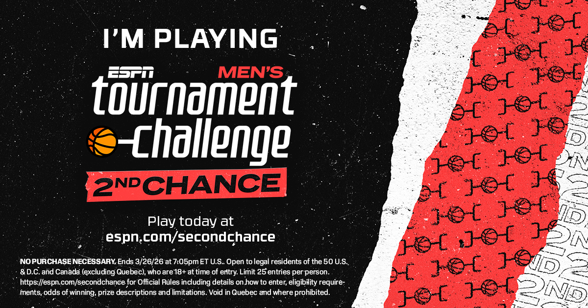 ESPN Men's Tournament Challenge Second Chance - Leaderboard